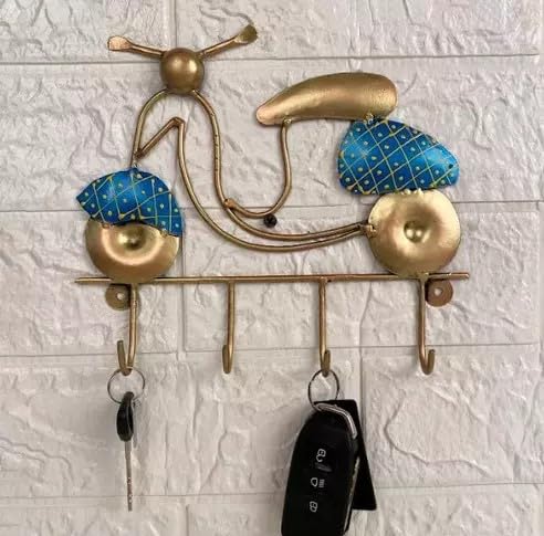 Handicraft Iron Scooter Key Hangar Hook Wall Decor Wall Mounted Wall ...