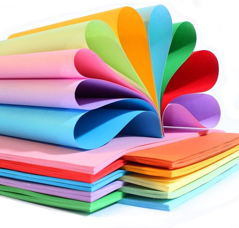 Coloured Paper A4 Pack Assorted, Colored Card Paper A4, Coloured Art ...