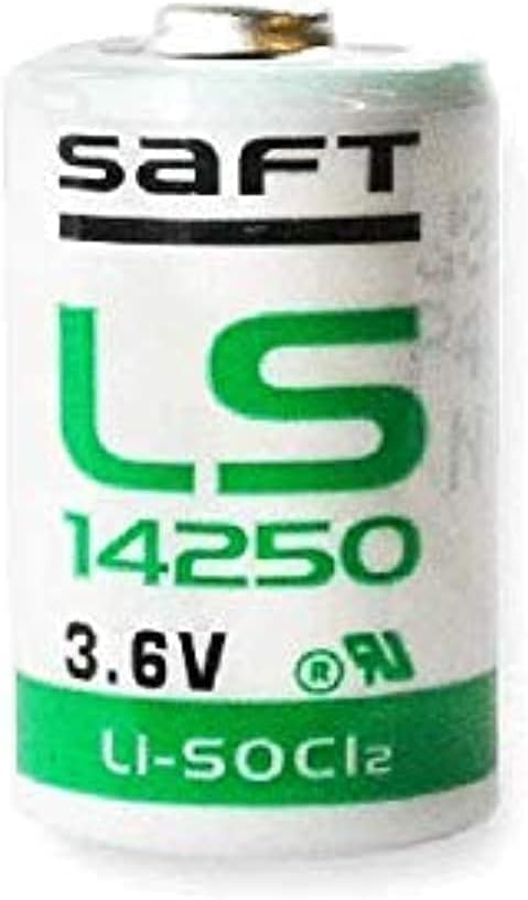 Amazon.com: Saft LS14250 3.6V 1/2AA Lithium Battery, 3.6 Volt 1200mAh ...