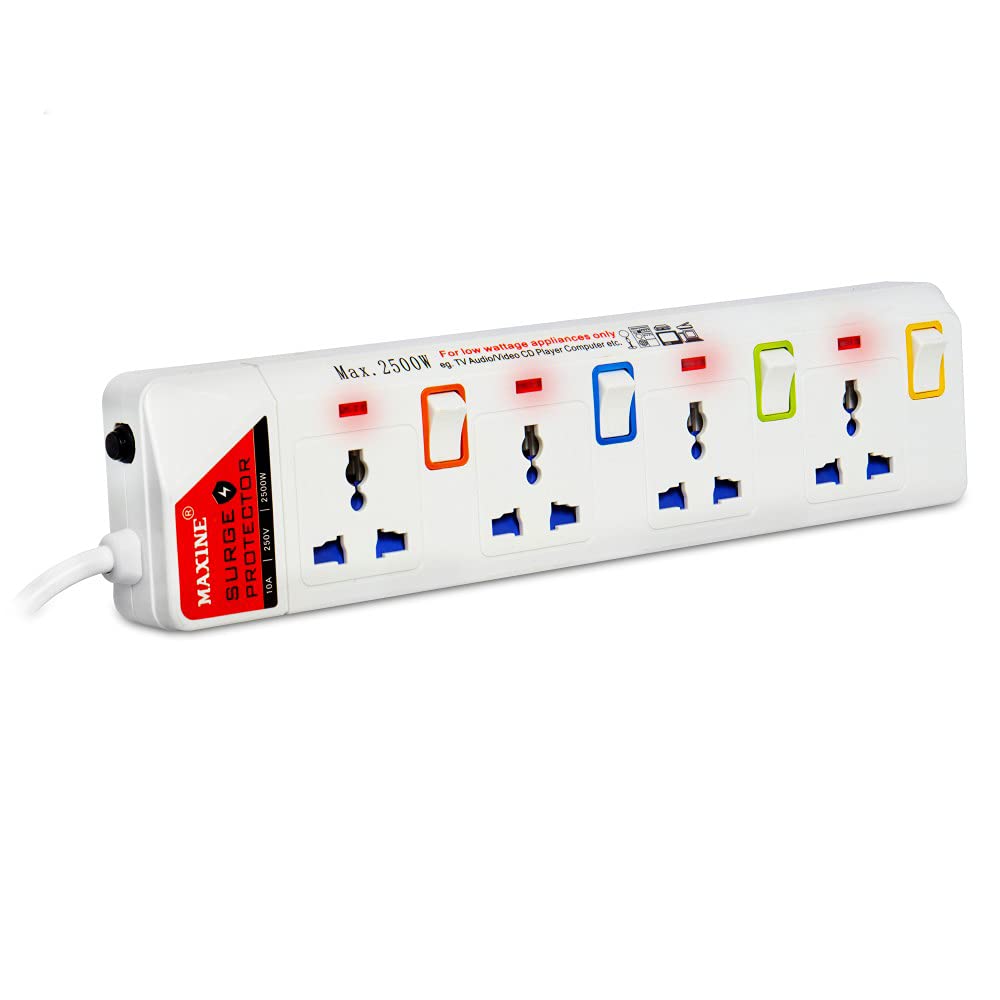 Buy Maxine 4 Way Spike Buster with Individual Switch and Indicator ...