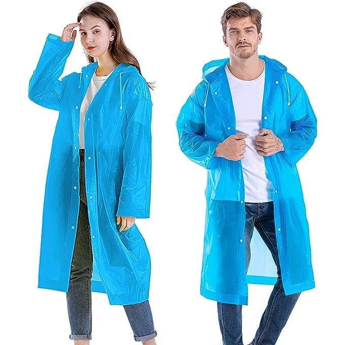 Buy Krystle EVA Waterproof Rain Coat Hooded Outdoor Water Resistant ...