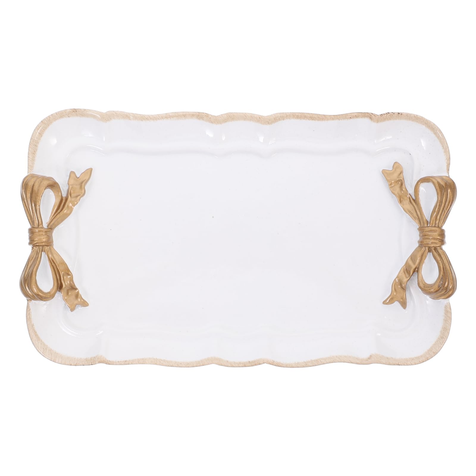 Amazon.com: Kichvoe Vanity Tray Vintage Decorative Tray Towel Tray Bow ...