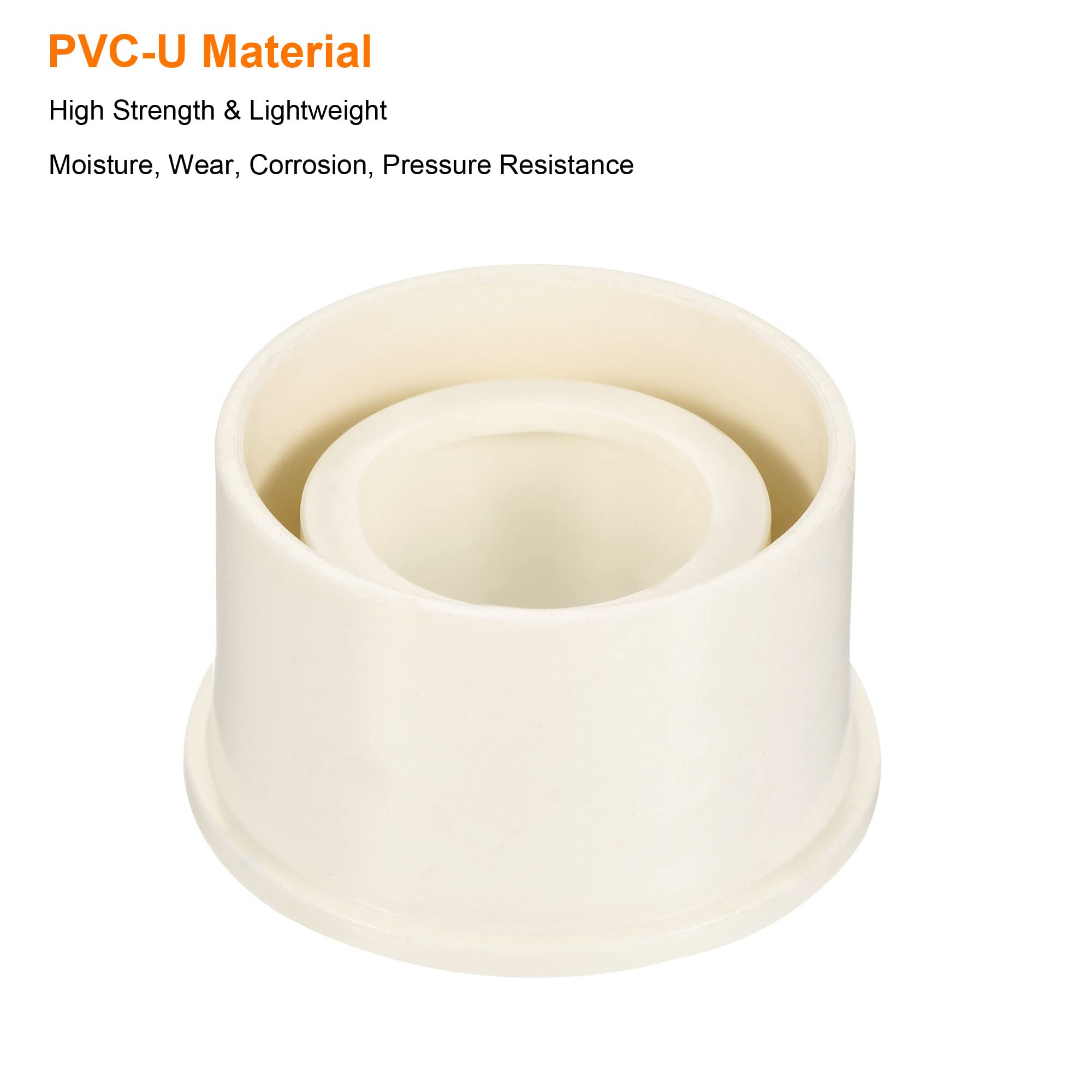 PATIKIL 32x50mm PVC Reducer Bushing, 3 Pack Pipe Fitting Coupling Tube ...