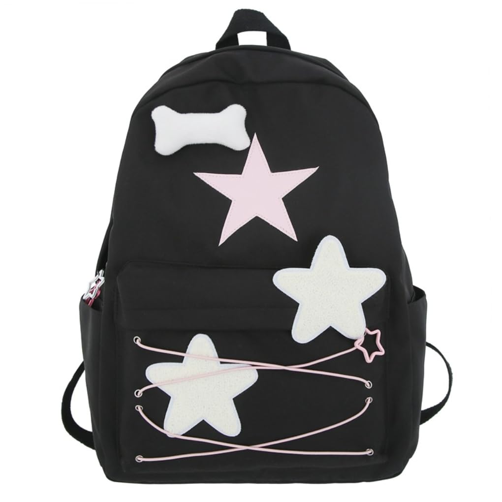 Amazon.com | irLocy Y2K Backpack Star Backpack Preppy Backpack Cute ...