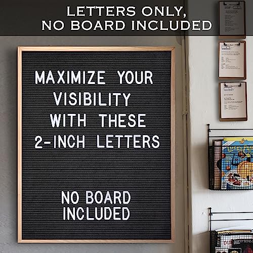 Snapklik.com : Letter Board Plastic Letters Set 2 Inch, Letter Board ...