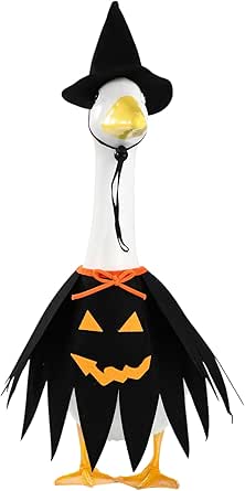 Amazon.com: Sinbana 2pcs Halloween Porch Goose Outfits, Yard Lawn Fall ...