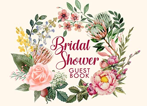 Bridal Shower Guest Book: For Guests To Sign In. Space For Guests Name ...