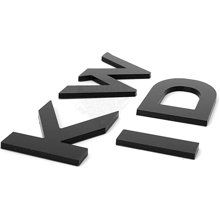 CarMetics Black Kwid 3d Letters Stickers Set for Renault Kwid : Amazon ...