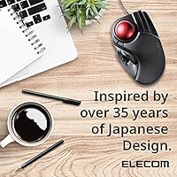 Amazon.com: ELECOM Wired Finger-operated Large size Trackball Mouse 8 ...