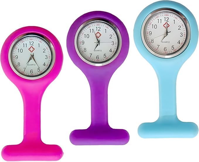 Taicols 3 Pack Reloj de Enfermera,Reloj de Bolsillo para Enfermera ...