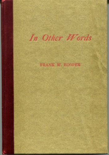 In Other Words: Hooper, Frank W.: Amazon.com: Books