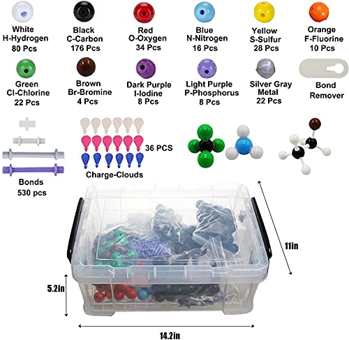 Snapklik.com : YCWF Molecular Model Kit,974 Pcs Molecular And Atomic ...