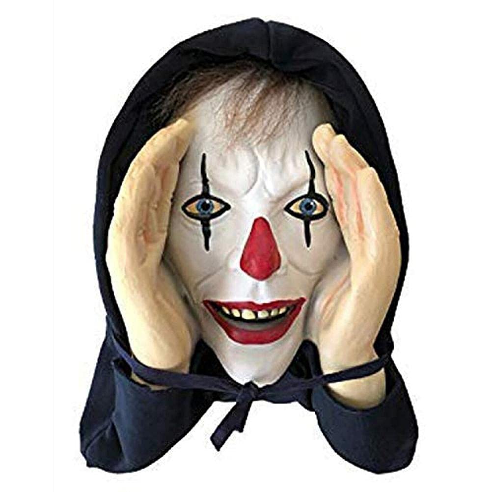 BSTCAR Scary Peeper True To Life Scary Clown Mask, Window Creepy ...