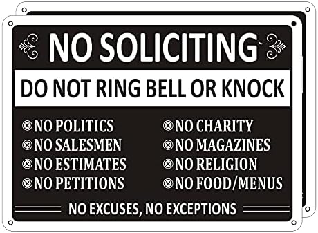 Amazon.com : No Soliciting Sign for House - No Soliciting Signs for ...