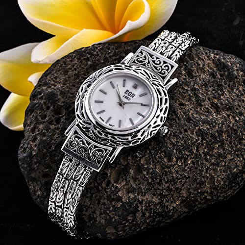 EON 1962 Swiss Movement Water Resistant Ladies Watch in 925 Sterling ...