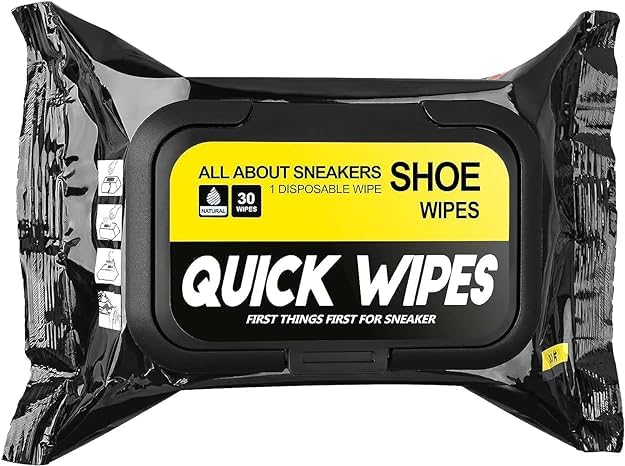 Lmyicuk Natural Sneaker & Shoe Cleaner Wipes - 1 Packs of 30 - Portable ...