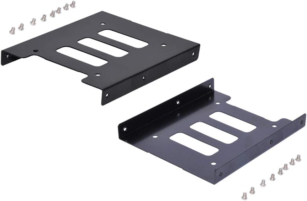Amazon.com: SSD HDD Holder 2.5 to 3.5 Mounting Bracket Hard Drive ...