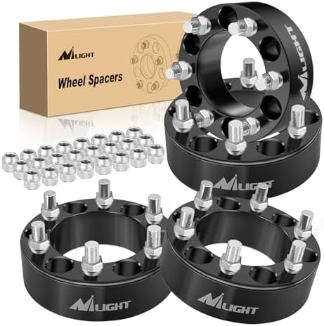 Amazon.com: Nilight 6x5.5 Wheel Spacers for 1999-2021 Chevy Silverado ...