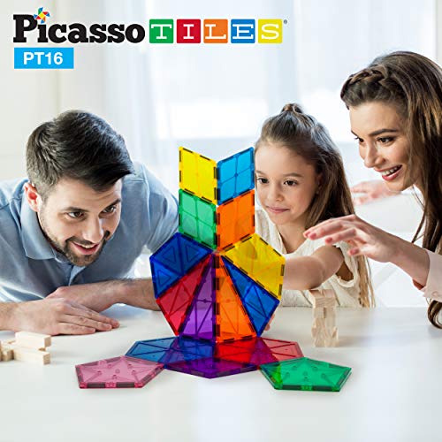 Snapklik.com : 16 Piece Magnetic Building Block Set Geometry Shape ...