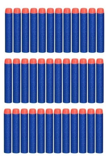 Trendmakerz Toy Bullet Foam Dart Bullets for Toy Blaster Guns Blue - 30 ...
