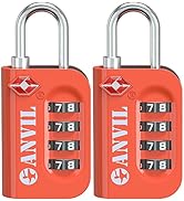 Amazon.com | ANVIL TSA Approved Luggage Lock - 4 Digit Combination ...