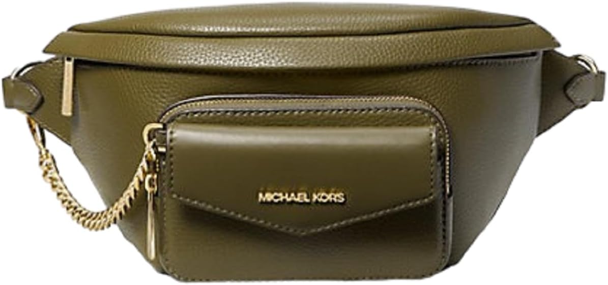 Amazon.com | MICHAEL KORS Maisie Large Pebbled Leather 2 in 1 Sling ...
