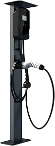 EV Charger Pedestal Outdoor, Electric Vehicle Charger Pedestal Stand ...