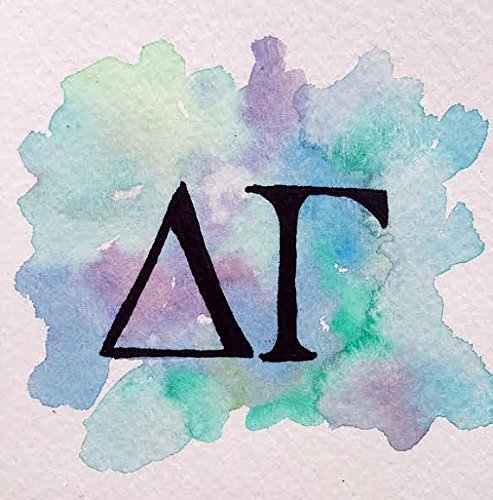 Amazon.com: Delta Gamma Letters Watercolor Painting : Handmade Products