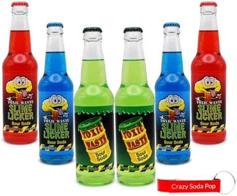 Amazon.com : Toxic Waste Soda Variety Pack | 6 Pack of 3 Unique Pucker ...