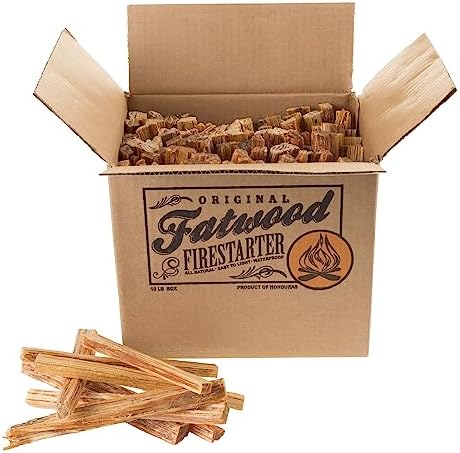 Amazon.com : Fatwood Firestarter Kindling Sticks, 25 lbs : Sports ...