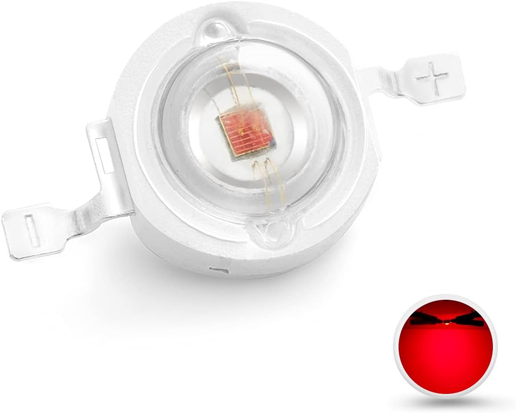 CHANZON High Power Led Chip 10W Red (900mA / DC 6V - 7V / 10 Watt ...