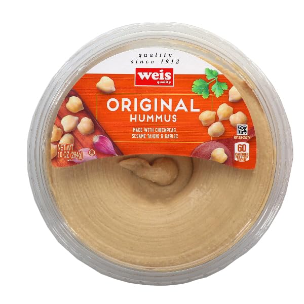 Amazon.com: Weis 2 Go, Hummus Original, 10 Ounce : Grocery & Gourmet Food