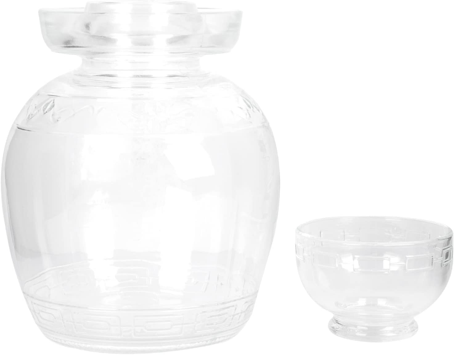 Amazon.com: Cabilock Traditional Chinese Glass Fermenting Jar ...