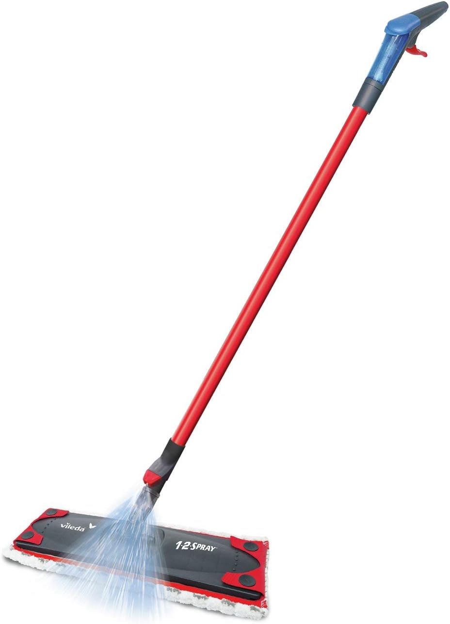 Amazon.com: Vileda 1-2 Spray Mop - Microfibre Mop with Built-in Spray ...