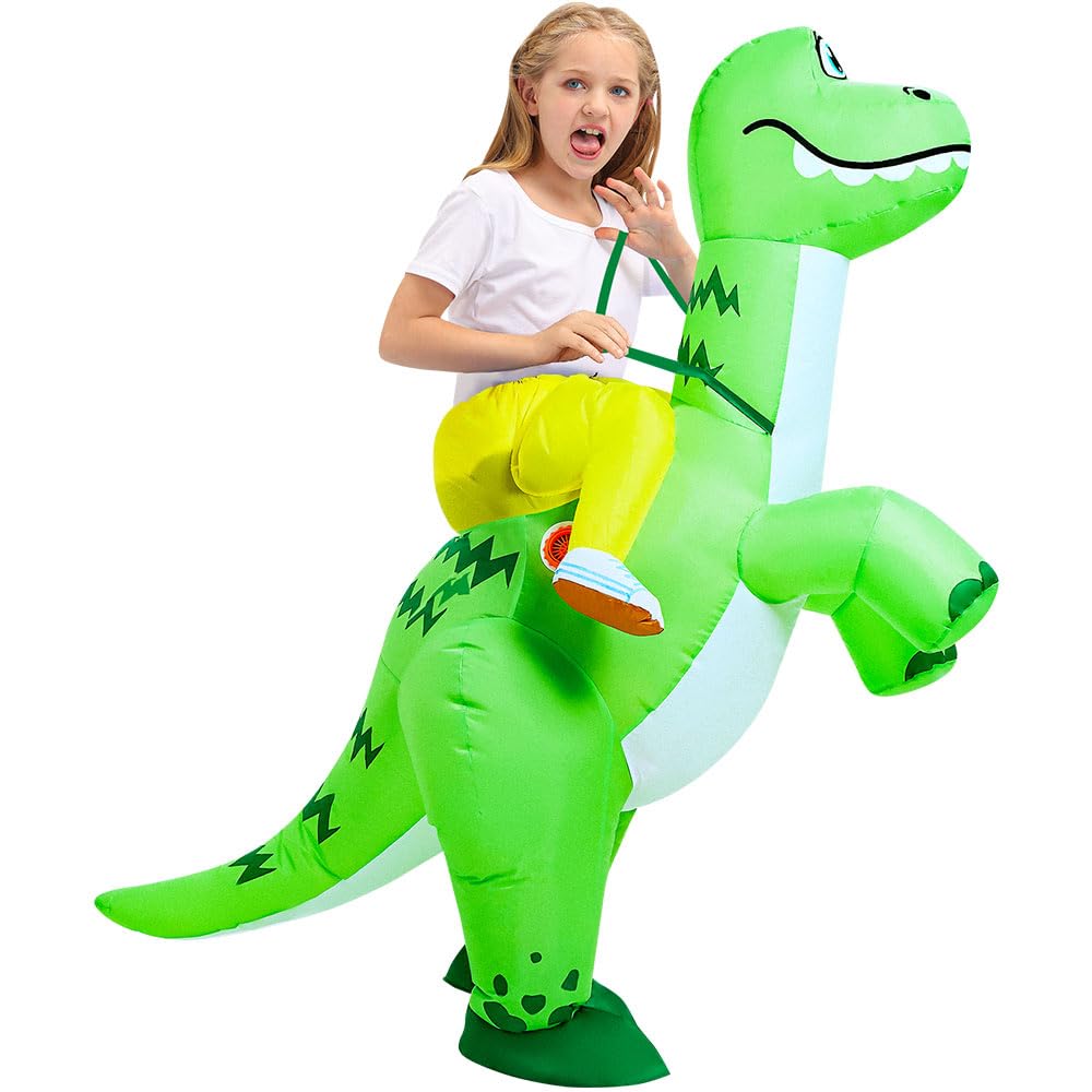 Snapklik.com : Dinosaur Costume Kids Inflatable Costume Blow Up T-rex ...