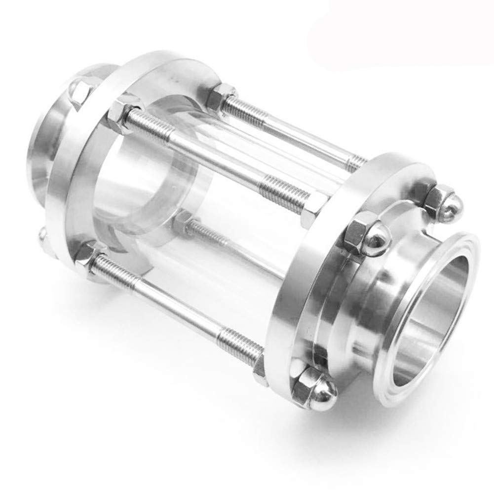 Buy 1.5" Sanitary Glass, JanTeel Stainless Steel In-Line Glass with ...