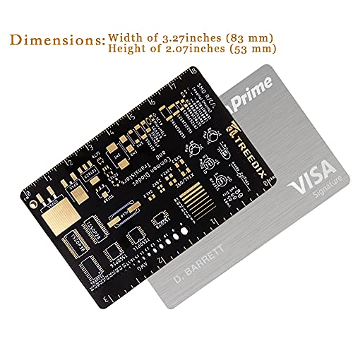 Snapklik.com : 2PCS Multifunctional Wallet PCB Ruler SMD Ruler 3inch ...