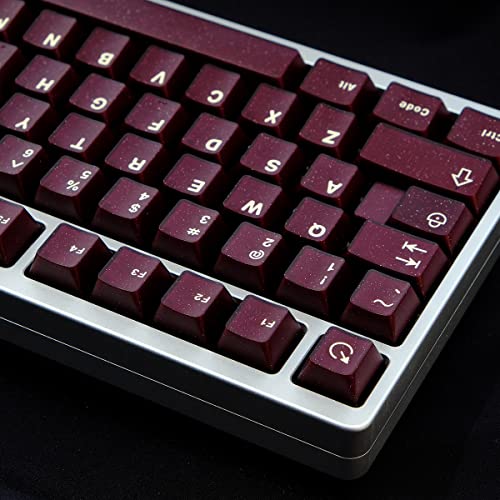120 Keys Translucent Keycaps Cherry Profile Doubleshot Red Keycaps Set ...