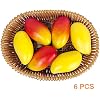 Amazon.com: Lorigun 6 Pcs Artificial Mangoes Simulation Fake Fruit Home ...