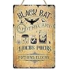 Amazon.com: D24TIME Black Bat Apothecary Vintage Retro Sign : Home ...