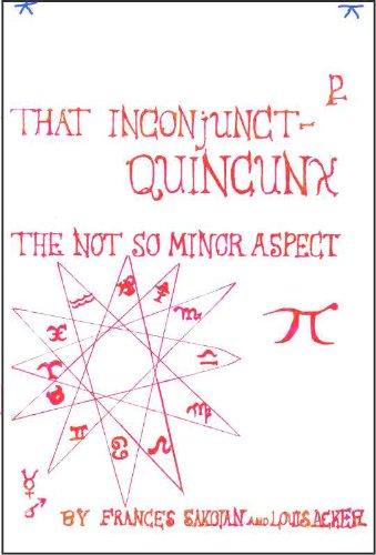 That Inconjunct - Quincunx: The Not So Minor Aspect: Frances Sakoian ...