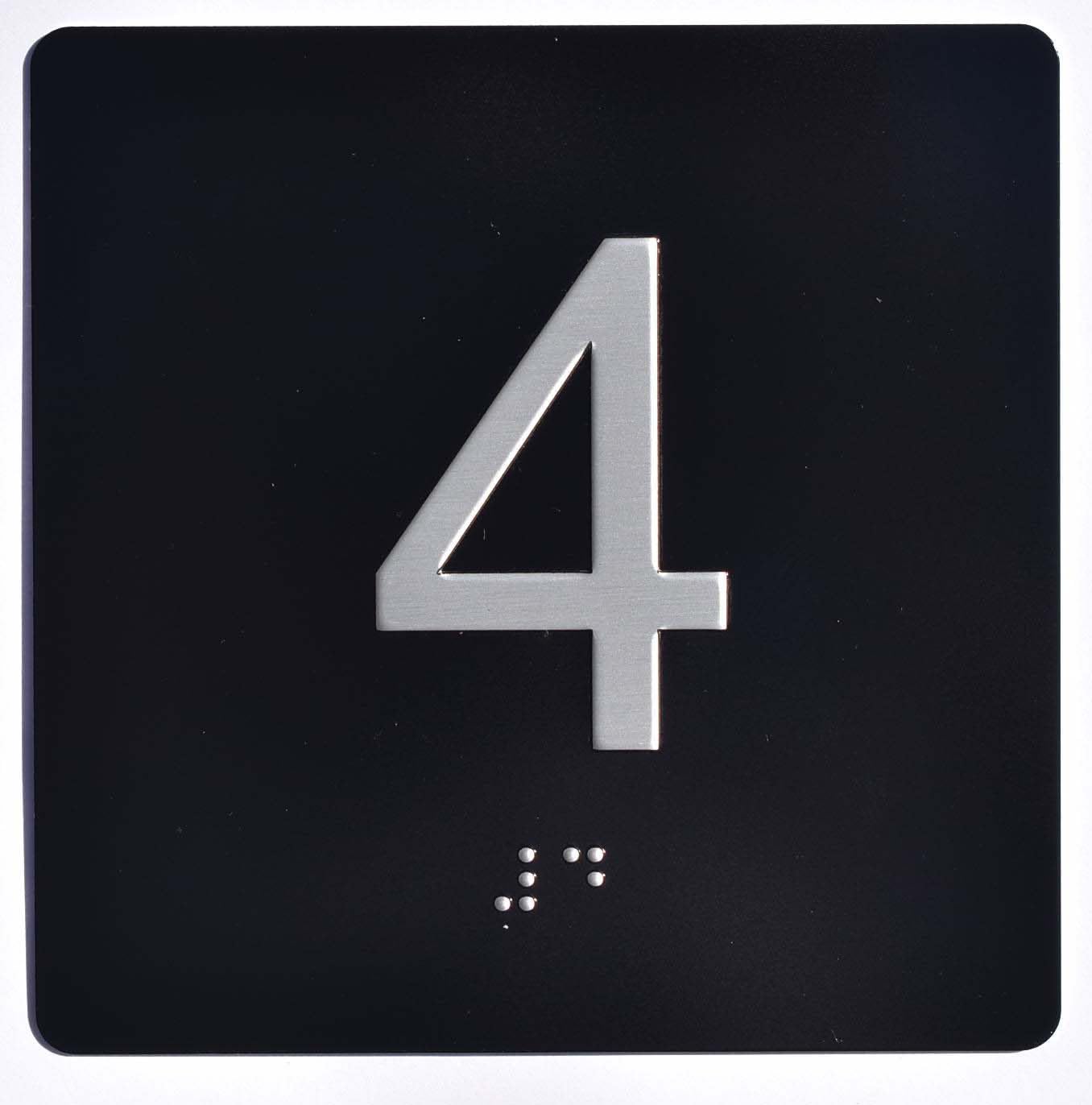 Amazon.com: Elevator JAMB Plate with Braille - Elevator Floor Number ...