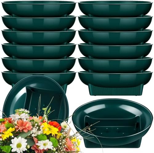 Amazon.com : Karenhi 36 Pcs Green Design Bowls for Flower Arrangements ...
