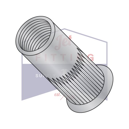 10-24 (Max Grip .130) Small Flange Ribbed Blind Threaded Insert ...