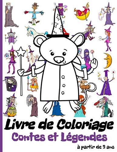 Amazon.com: Livre de Coloriage Contes et Légendes: Coloriage fantaisie ...