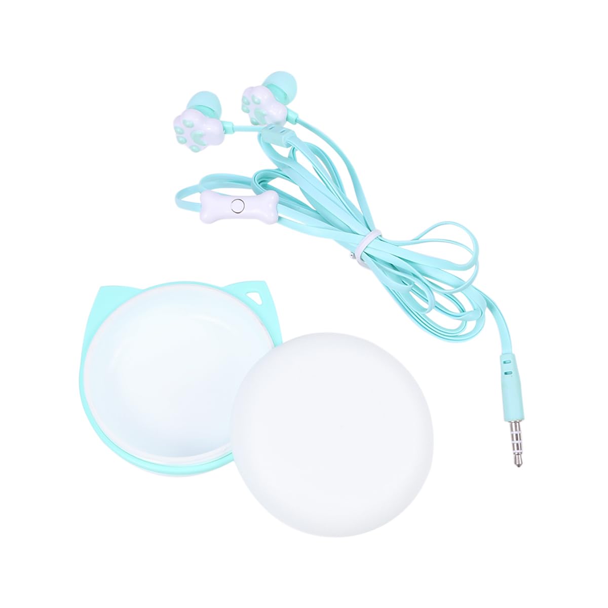 Hemobllo Cat Earbuds - Cute Wired Earbuds Cat Paw Wired Earphones with ...