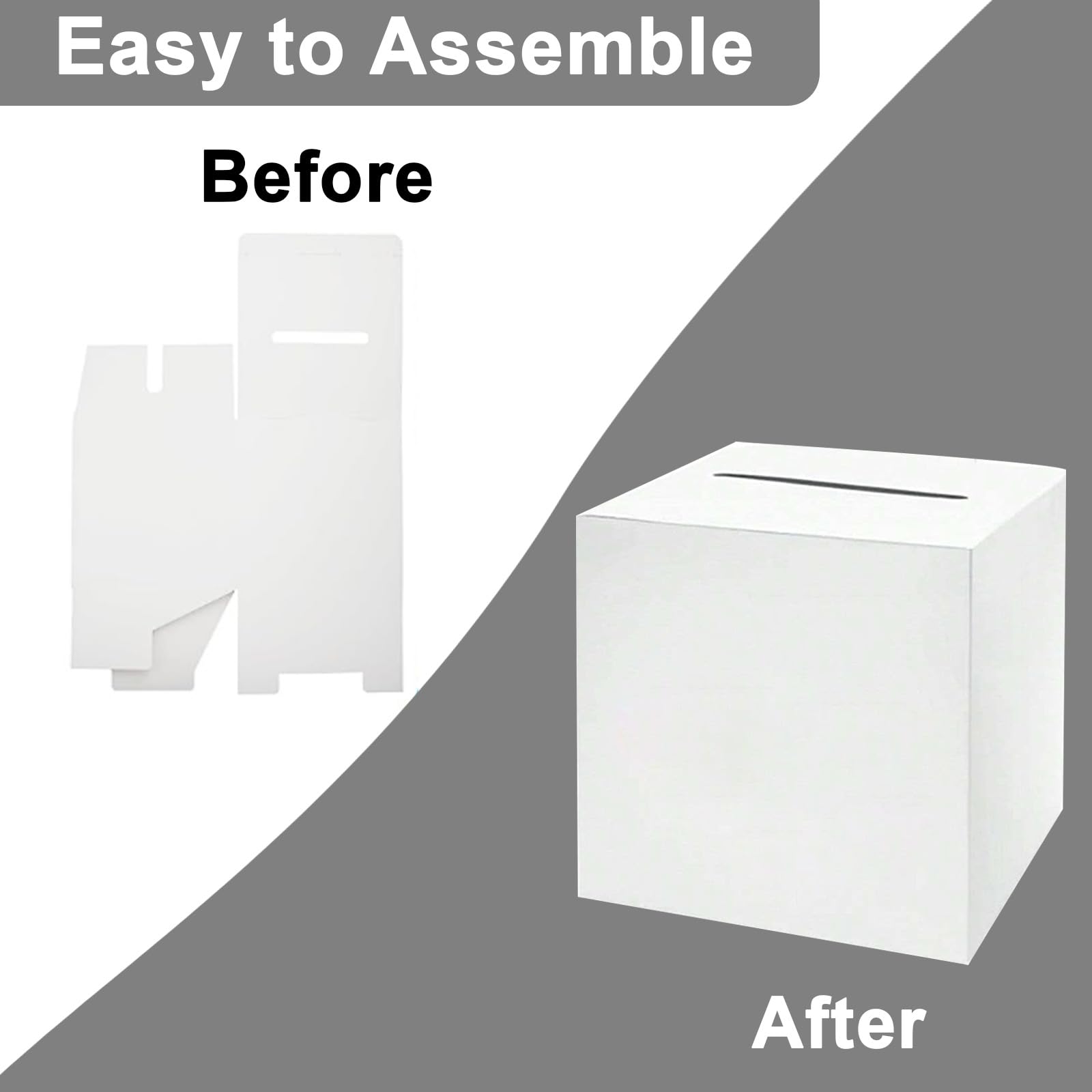 Wedding Card Box Wedding Card Post Box for Reception, Flat-Packed Art ...