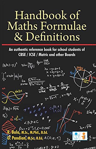 Buy Handbook of Maths Formulae & Definitions Book Online at Low Prices ...