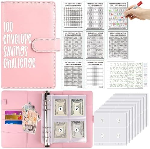 100 Envelope Challenge Binder Savings Binder Savings Challenge Budget ...