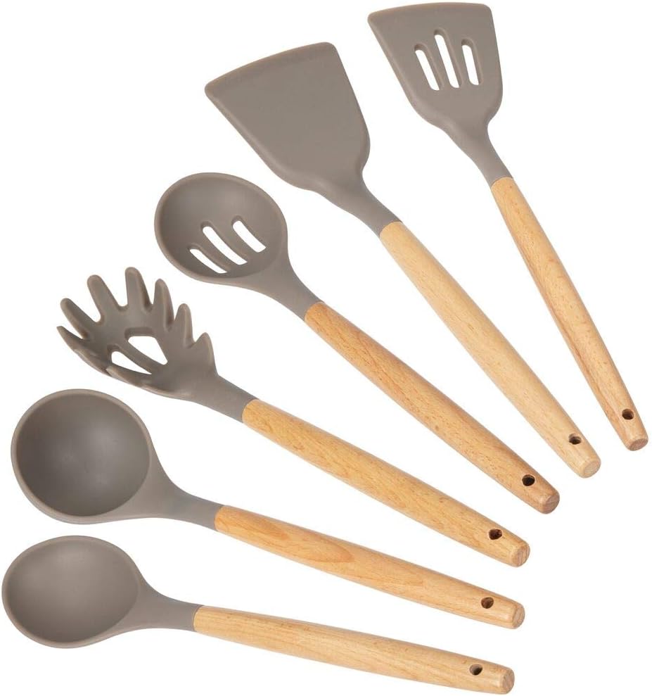 Amazon.com: mDesign Kitchen Utensil Set - Includes Spatula/Turner ...